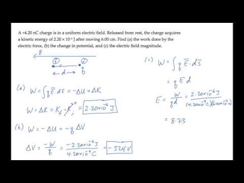 E&M: Electric Potential. Level 1, Example 1 - YouTube