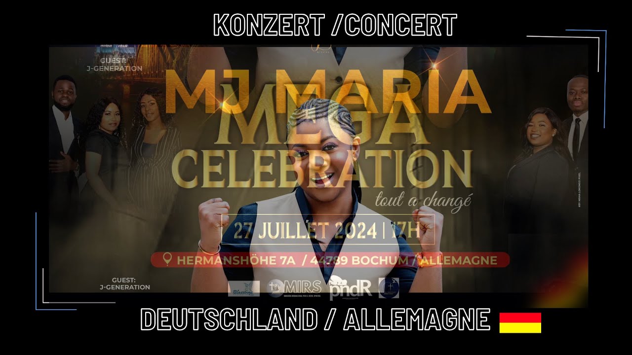 MJ Maria en Allemagne : Mega Celebration 27 juil 2024 🇩🇪🎤 #worship # ...