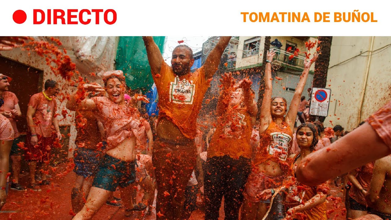 TOMATINA: BATALLA de TOMATES en BUÑOL, este AÑO con ENTRADAS VIP, a 500 ...