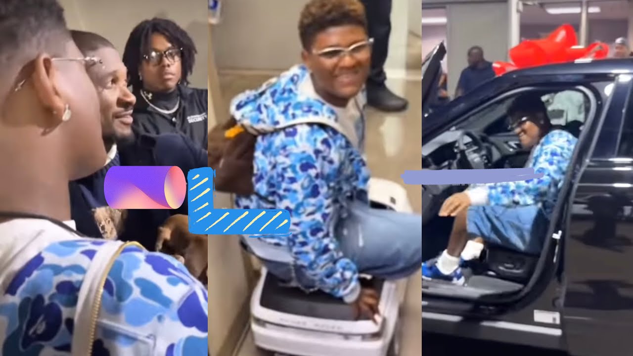 Usher Surprises His Son Naviyd With A Toy Range Rover, Then The Real ...