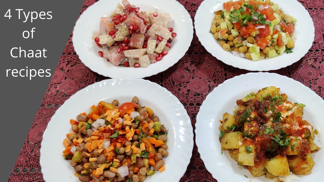 Iftar Special Chat Recipe। Healthy and Tasty 4 Types of Chaat Recipes ...