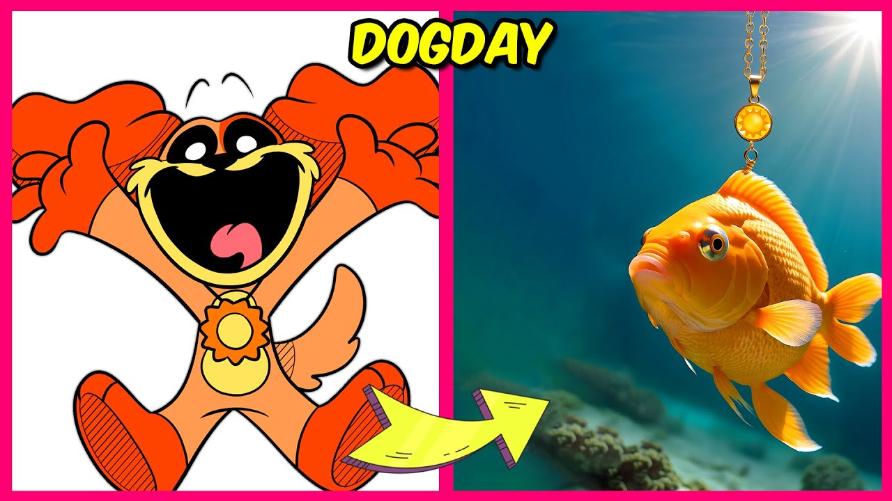 Poppy Playtime Chapter 3 characters as FISH and their favorite DRINKS ...