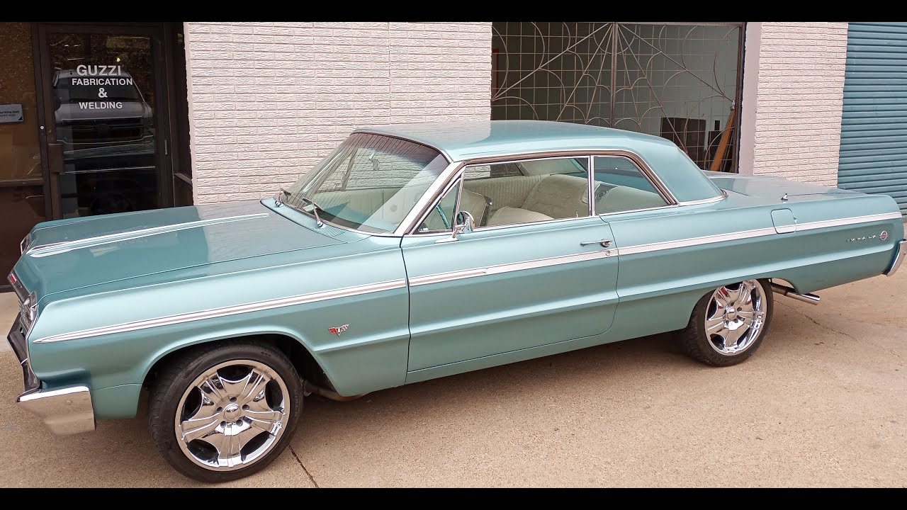 1964 IMPALA SS - WALK AROUND - INTERIOR - ENGINE BAY - YouTube