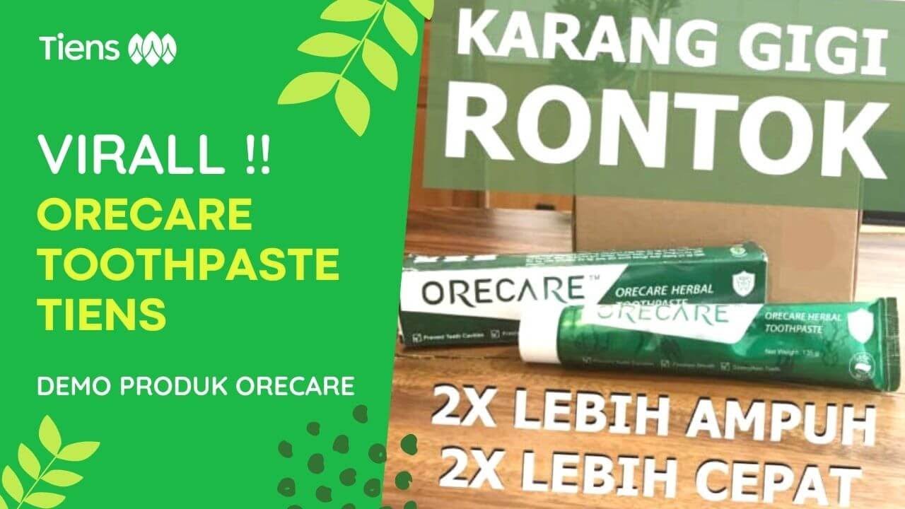 Tiens Orecare Herbal Toothpaste - Pasta Gigi Herbal, Pemutih ...