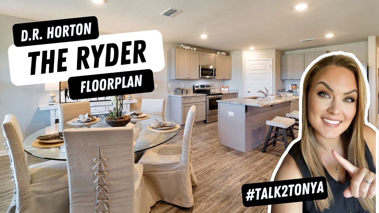 The Ryder Floor Plan - D R Horton Baldwin County - YouTube