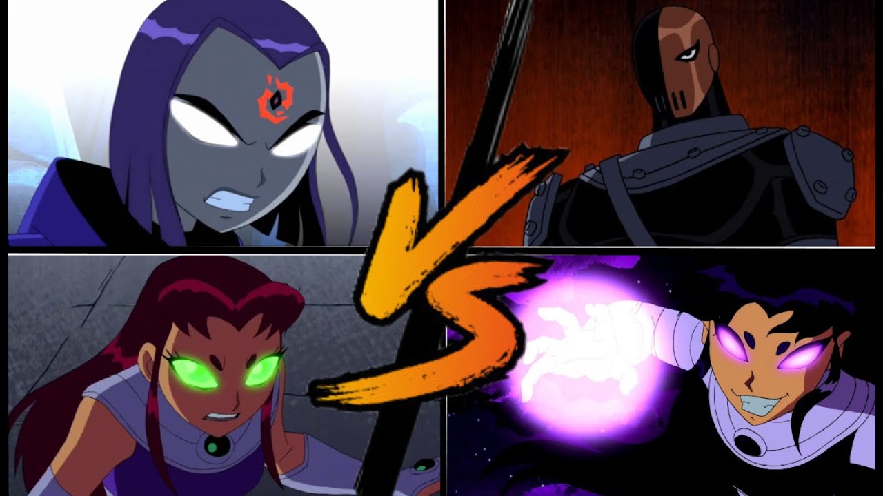 Raven VS Slade and Starfire VS Blackfire. - YouTube