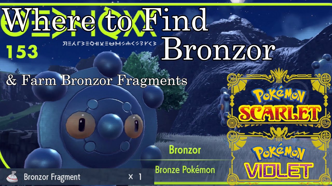Pokemon Scarlet and Violet - Where to Find Bronzor (& Farm Bronzor ...