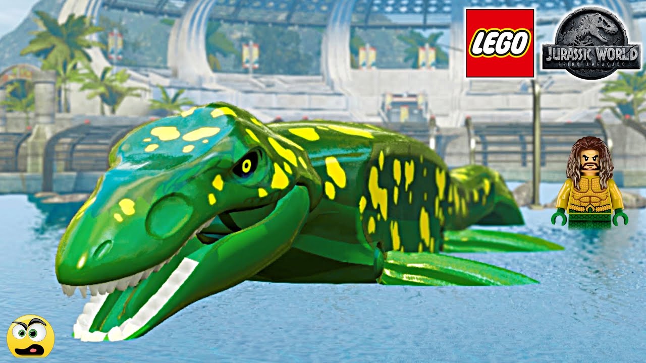 LEGO Jurassic World - MOSASSAURO SAIU DO AQUÁRIO - YouTube