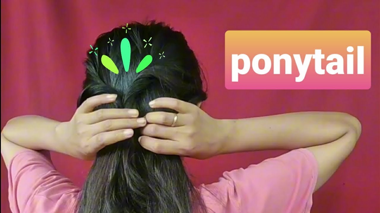 unique ponytail, bikin kuncir kuda buat rambut panjang - YouTube