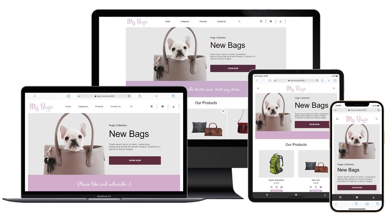 Custom Modern And Responsive Website From SCRATCH Using Material UI React YouTube Custom Modern And Responsive Website From SCRATCH Using Material UI React YouTube
