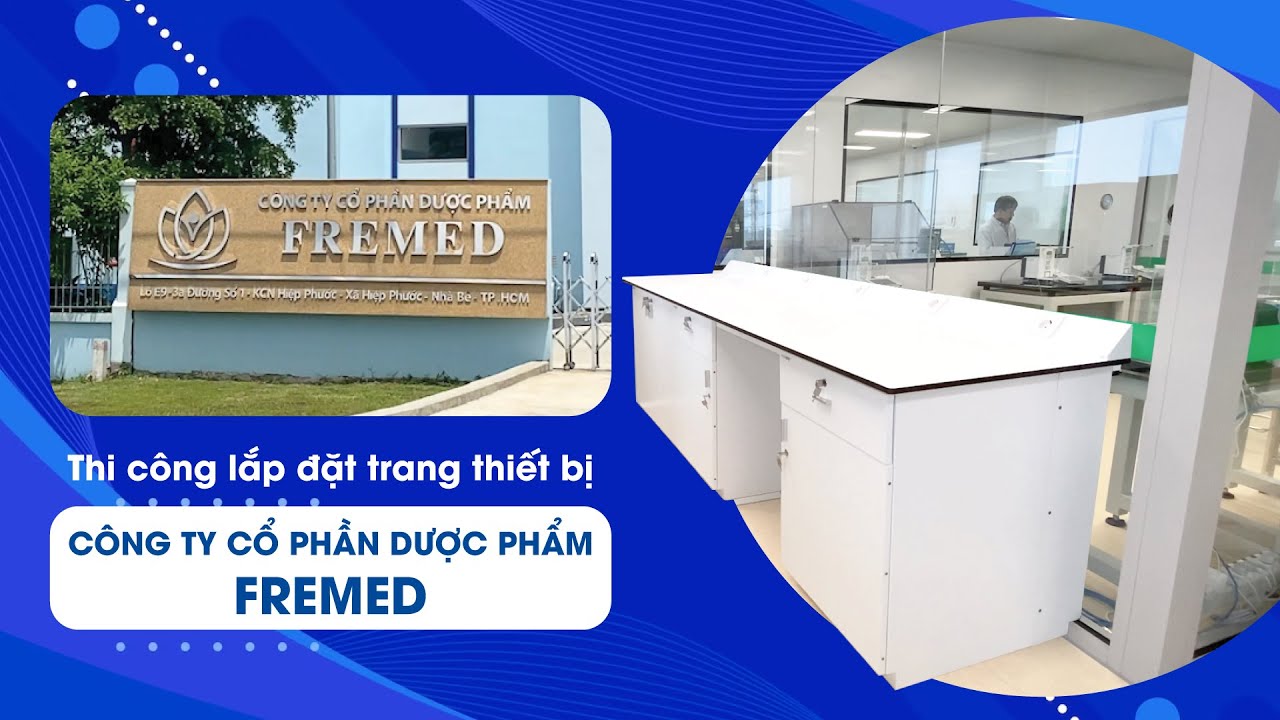 Thi công lắp đặt trang thiết bị cho CÔNG TY CP DƯỢC PHẨM FREMED - YouTube