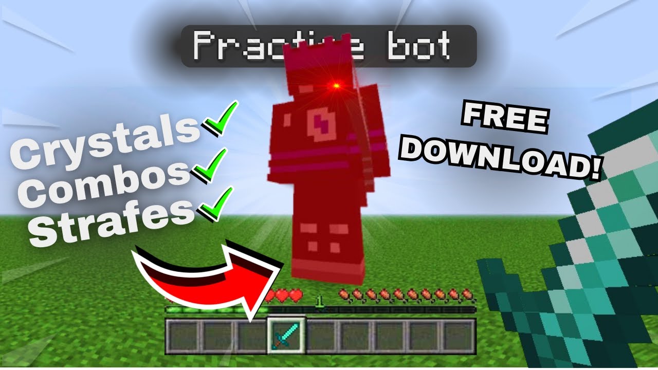 PVP PRACTICE BOT - CUSTOM KIT UPDATE!! (SINGLEPLAYER 1.20.X) - YouTube