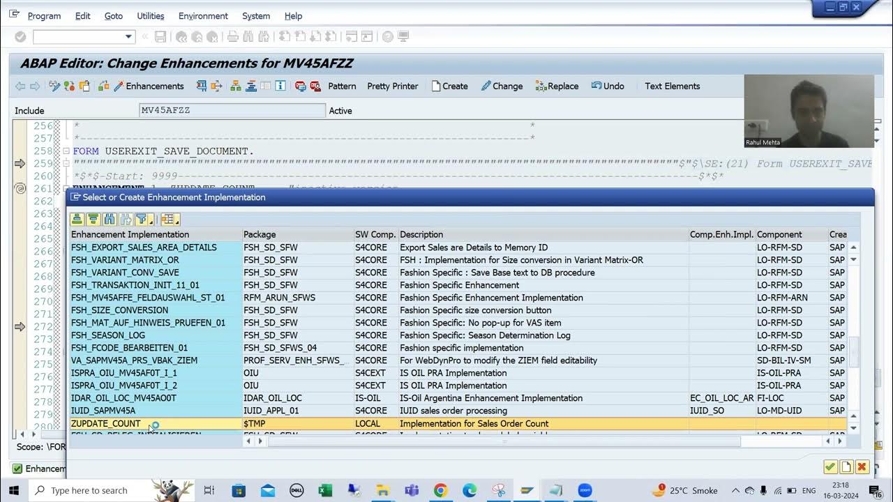 52 Additional Abap Concepts Update Function Module Creation Part4 Youtube