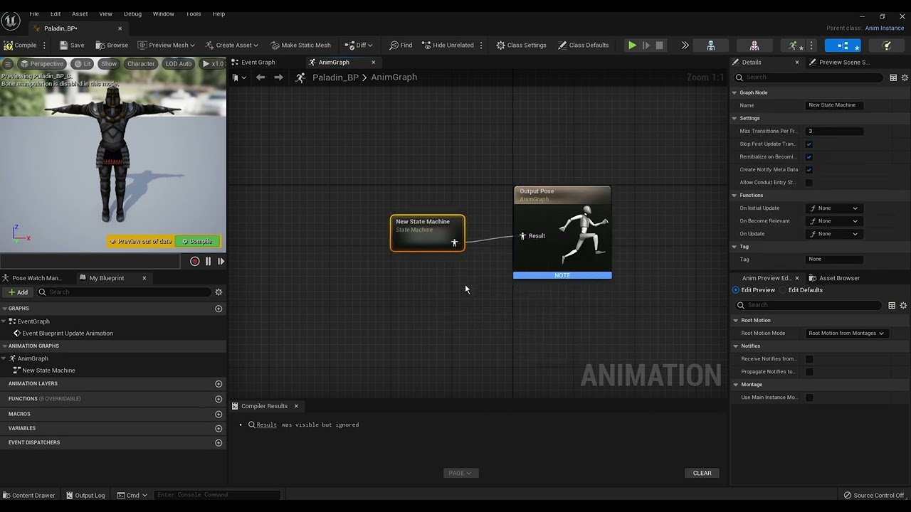 Ue5 Blueprints Tutorial 068 3 Create Animations State Machine Youtube