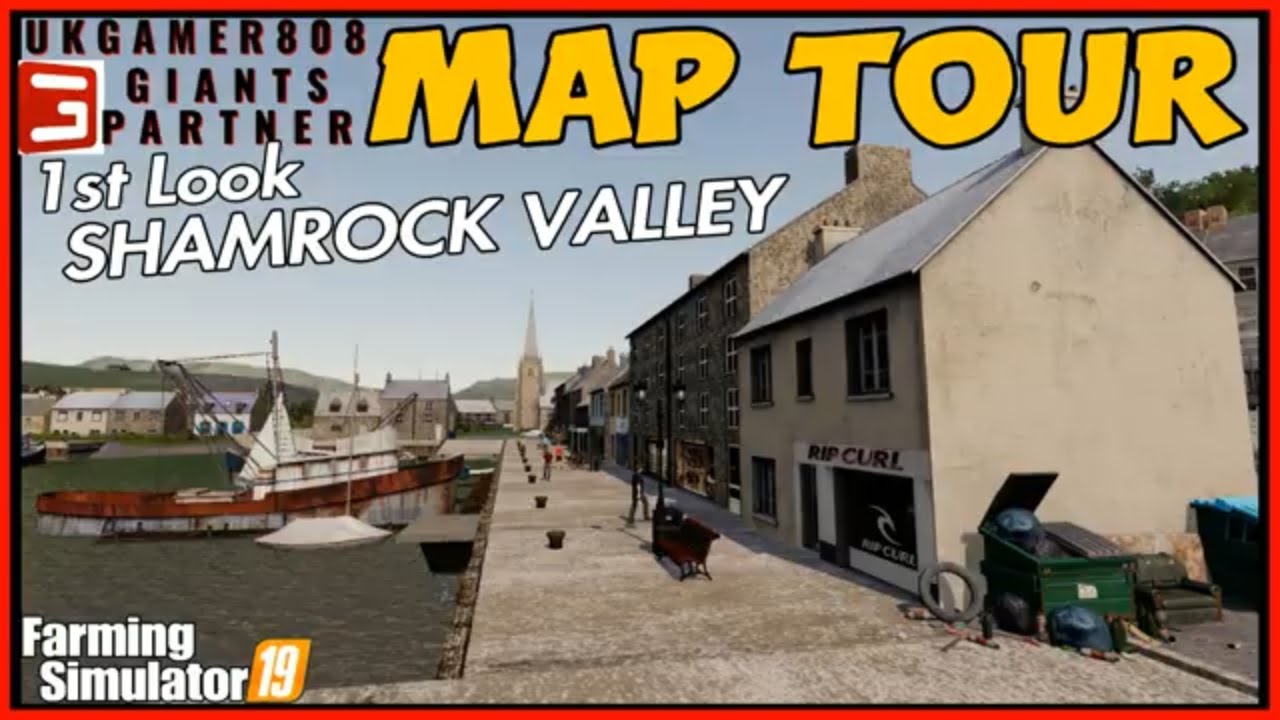 SHAMROCK VALLEY Farm simulator 19 New Map fs19 #fs19maps - YouTube