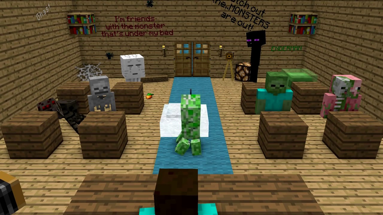 Monster School Ice Sculpting Minecraft Animation - YouTube