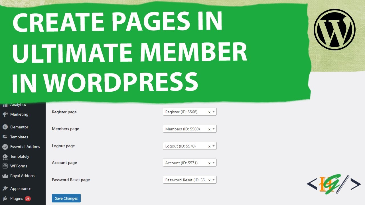 How to Create Pages in Ultimate Member WordPress | User | Account ...
