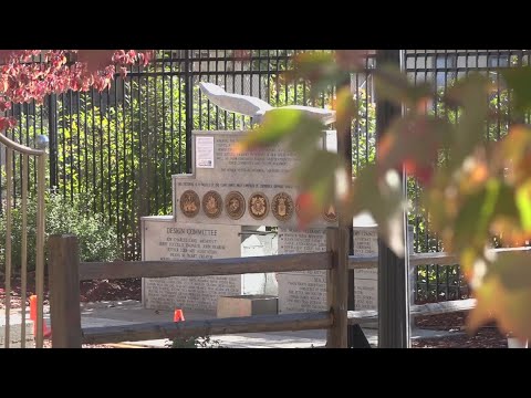 Twain Harte dedicates California's first women veterans monument - YouTube