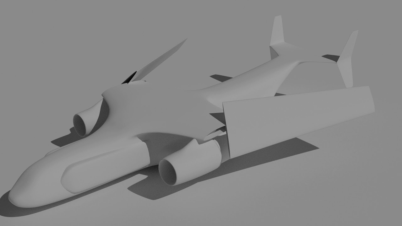 STOL AEW folding wings - YouTube