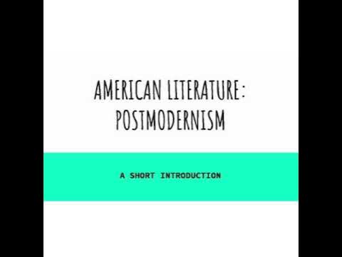 Postmodernism - American Literature #postmodernimpulse #modernism # ...