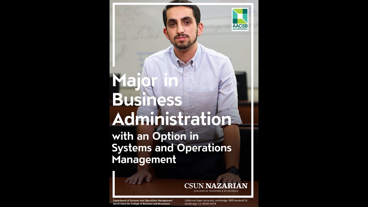Systems and Operations Management Major Information Video - YouTube