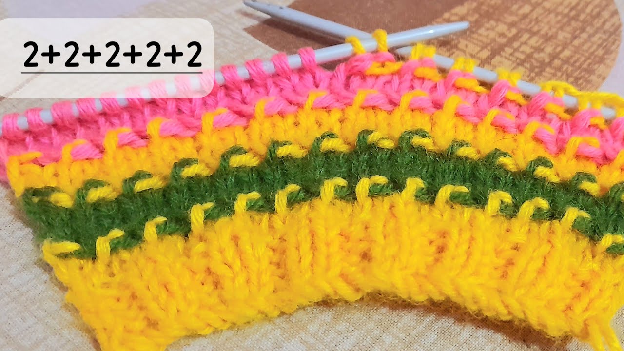 Two Colours Knitting Pattern For Sweater//Jacket//Cardigan।@ - YouTube