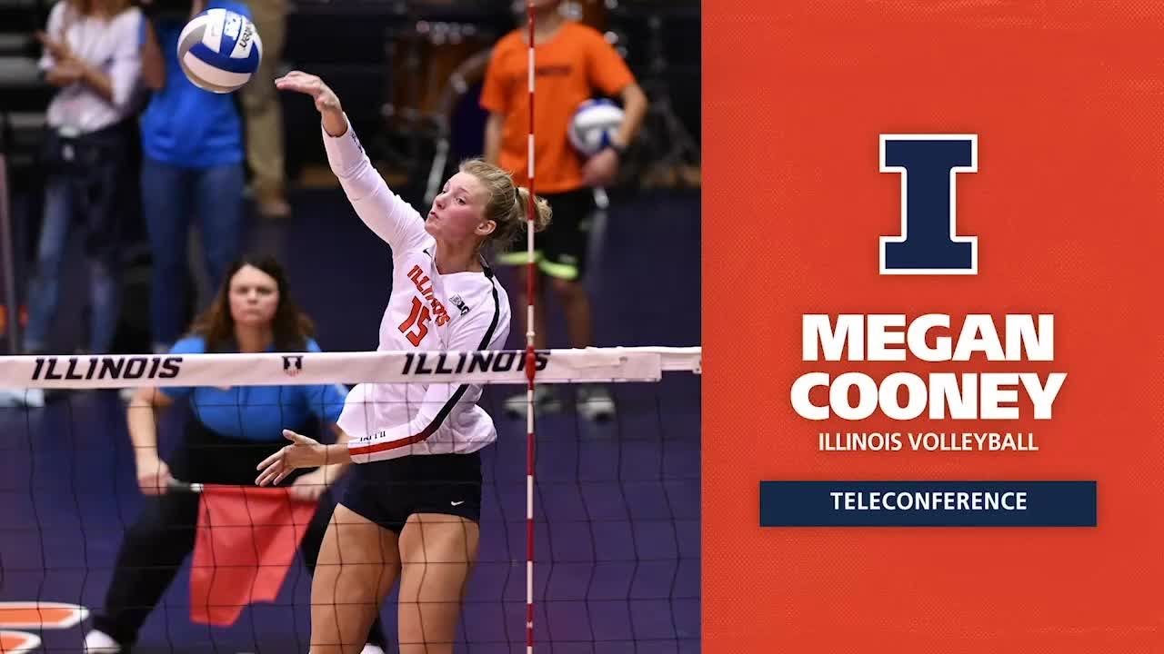 Illini Volleyball | Megan Cooney Teleconference 4/3/20 - YouTube