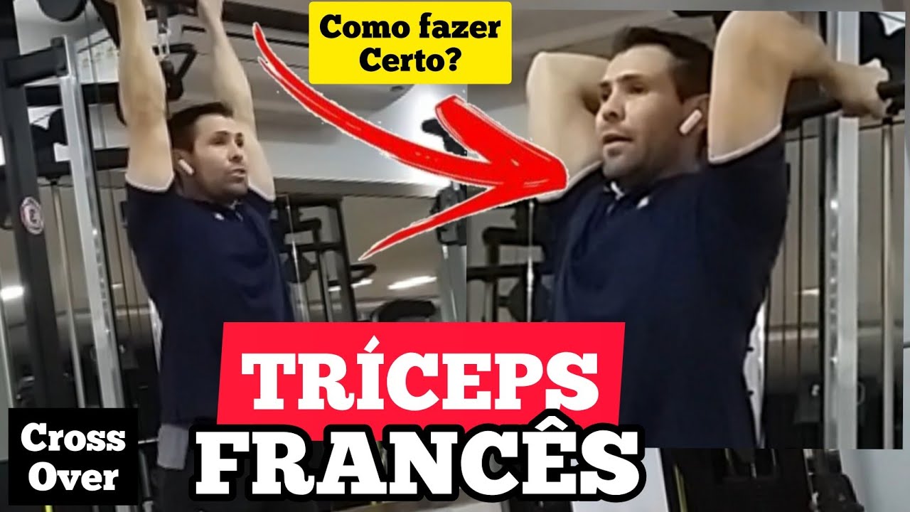 TRÍCEPS FRANCÊS INVERTIDO NO CROSS OVER - COMO FAZER CERTO 🤔 - YouTube