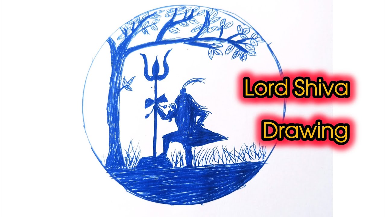 Lord Shiva drawing,Hara Hara Mahadeva Drawing Shiva drawing #lardshiva ...
