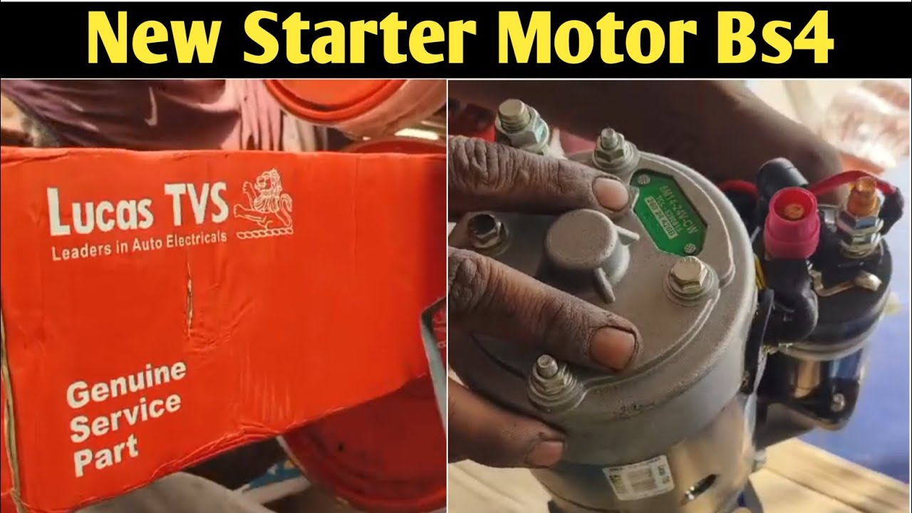 NEW STARTER MOTOR! BS4 TATA TRUCK STARTER MOTOR! Tata Hywa new starter ...
