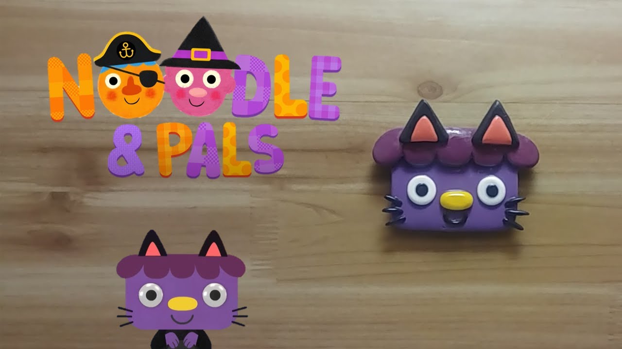 Halloween Noodle & Pals Jelly clay cracking making 할로윈 국수와 친구들 젤리 클레이로 ...