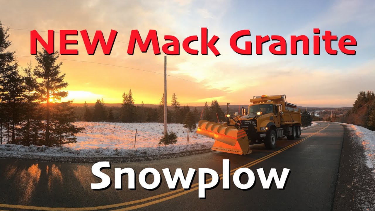 New MACK Granite Snow Plow - YouTube