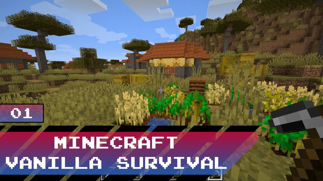 Let's Play Minecraft - Vanilla Survival Part 1 - YouTube