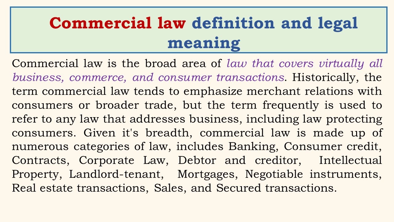 Commercial Law Definition And Legal Meaning YouTube commercial-law-definition-and-legal-meaning-youtube