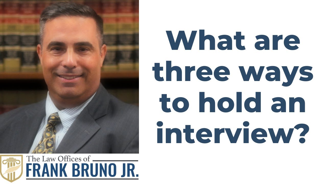 What are three ways to hold an interview? - YouTube