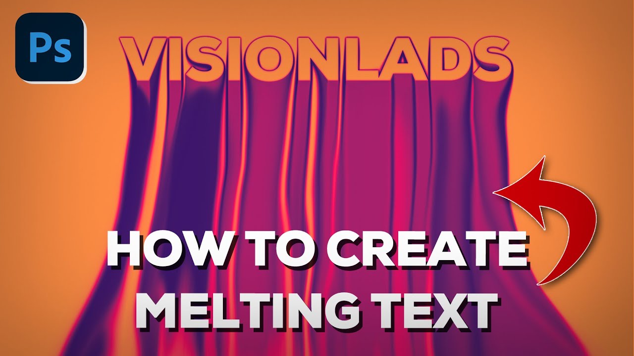 How to create Melting text effect in photoshop - YouTube