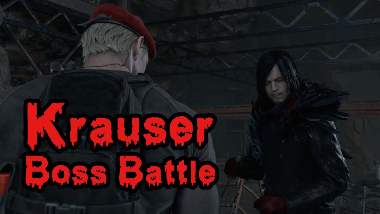 Resident Evil 4 Remake - Krauser First Boss Battle - YouTube