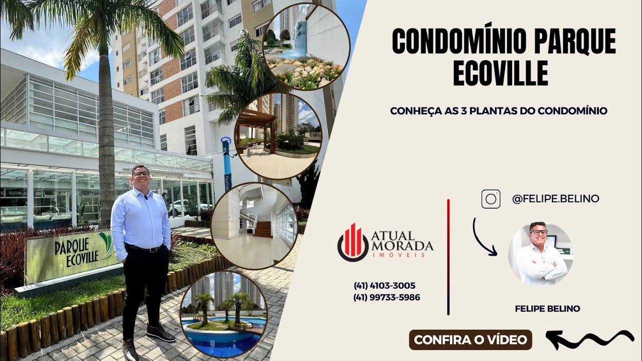 Condomínio Parque Ecoville | Conheça as 03 Plantas: 69M2, 88M2 e 113M2 ...