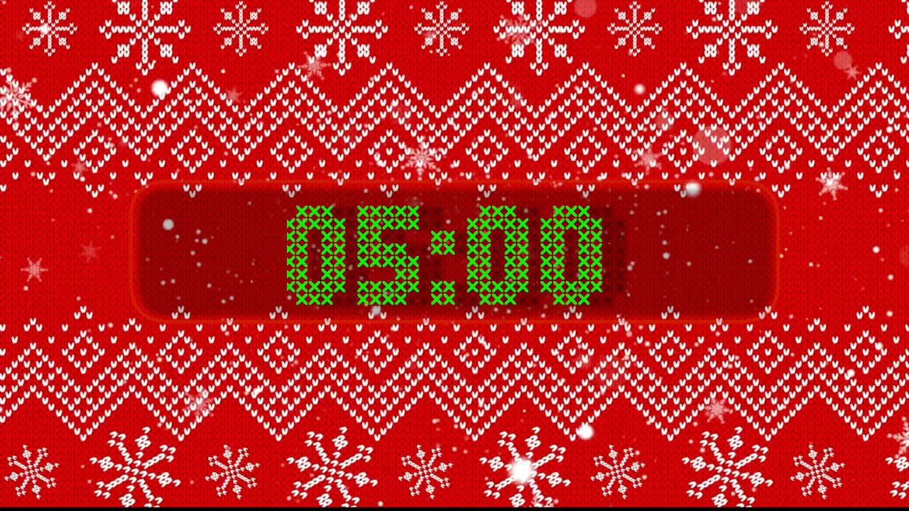 5 min - Ugly Christmas Countdown 🎅 Festive Countdown for Study, Work or ...