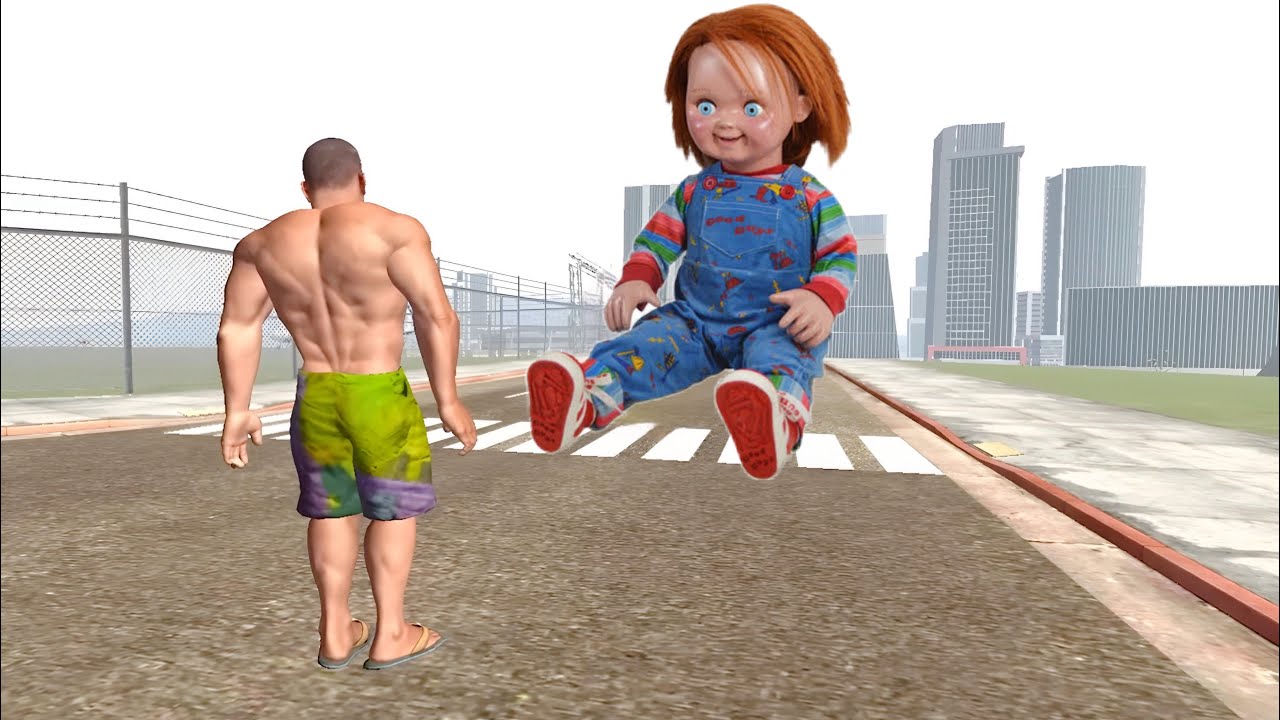 GIANT CHUCKY IN INDIAN BIKES DRIVING 3D - YouTube