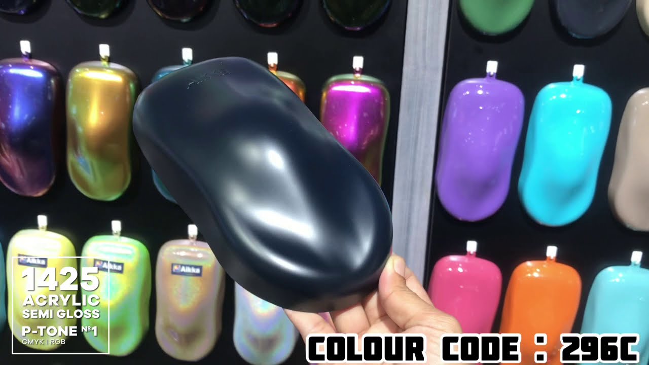Aikka Pantone 296C Colour for car Spray Painting - 295C - YouTube