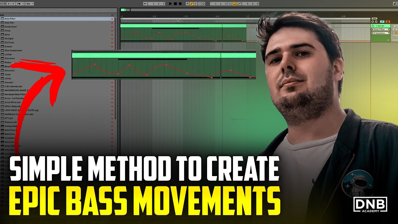 Simple Method To Create Epic Bass Movements | DNB Academy - YouTube
