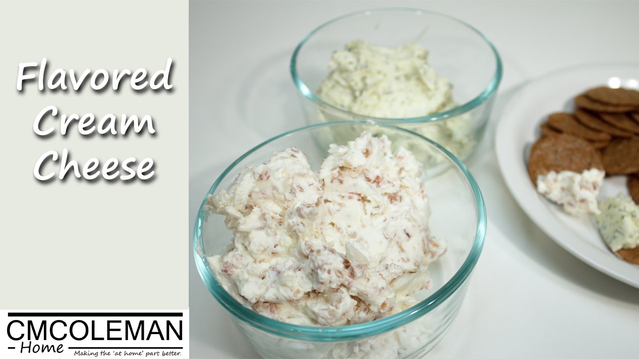 Easy Homemade Flavored Cream Cheese - YouTube