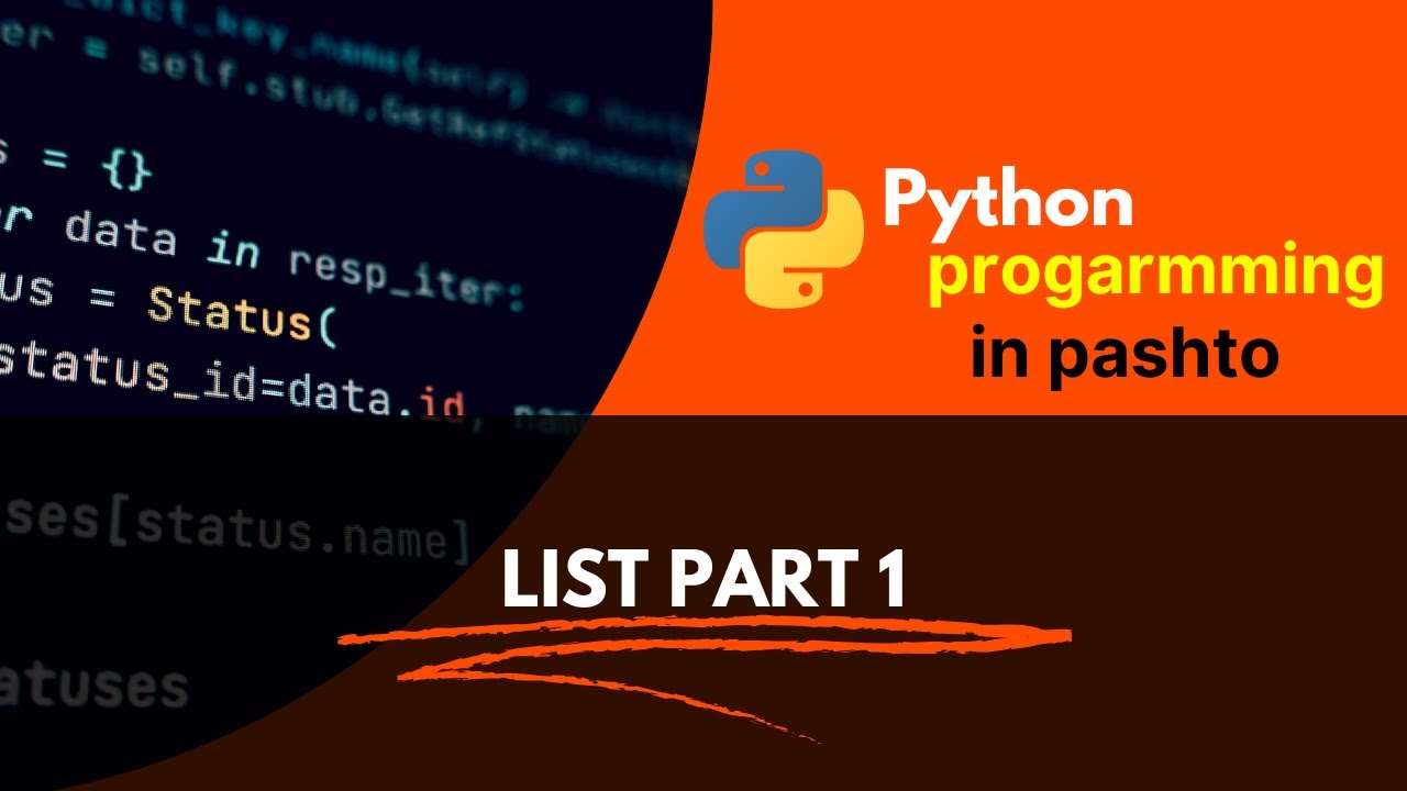 List Part 1 in pashto #python #list #programming - YouTube
