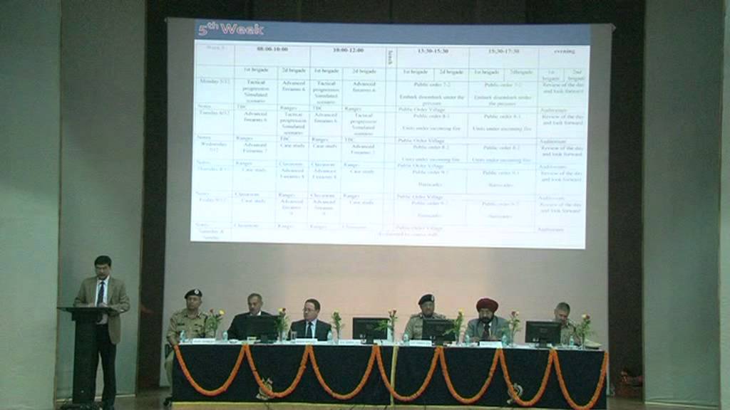 INAUGURATION OF TRAIN THE TRAINERS COURSE AT CRPF ACADEMY GURGAON ...