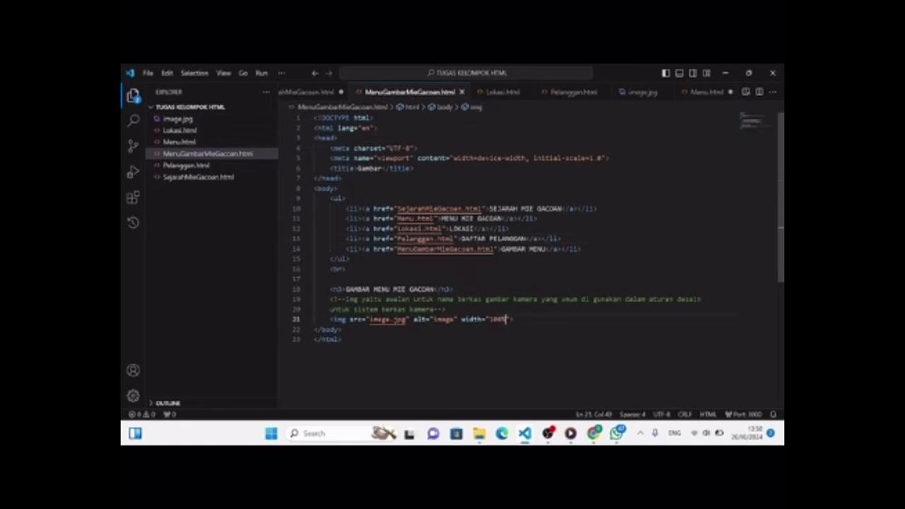 TUGAS KELOMPOK PEMROGRAMAN WEB (HTML) - YouTube
