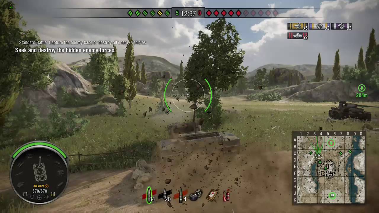 World of Tanks / Excelsior / Proving Grounds / without Snakebite Skill ...