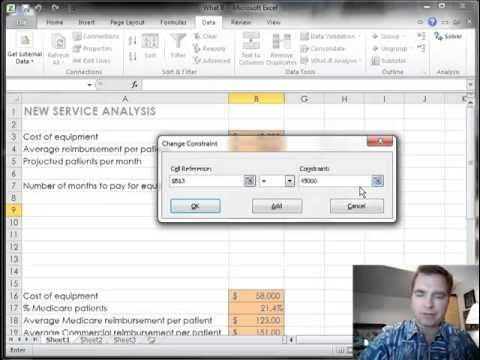 Excel Video 334 Changing Constraints in Solver - YouTube