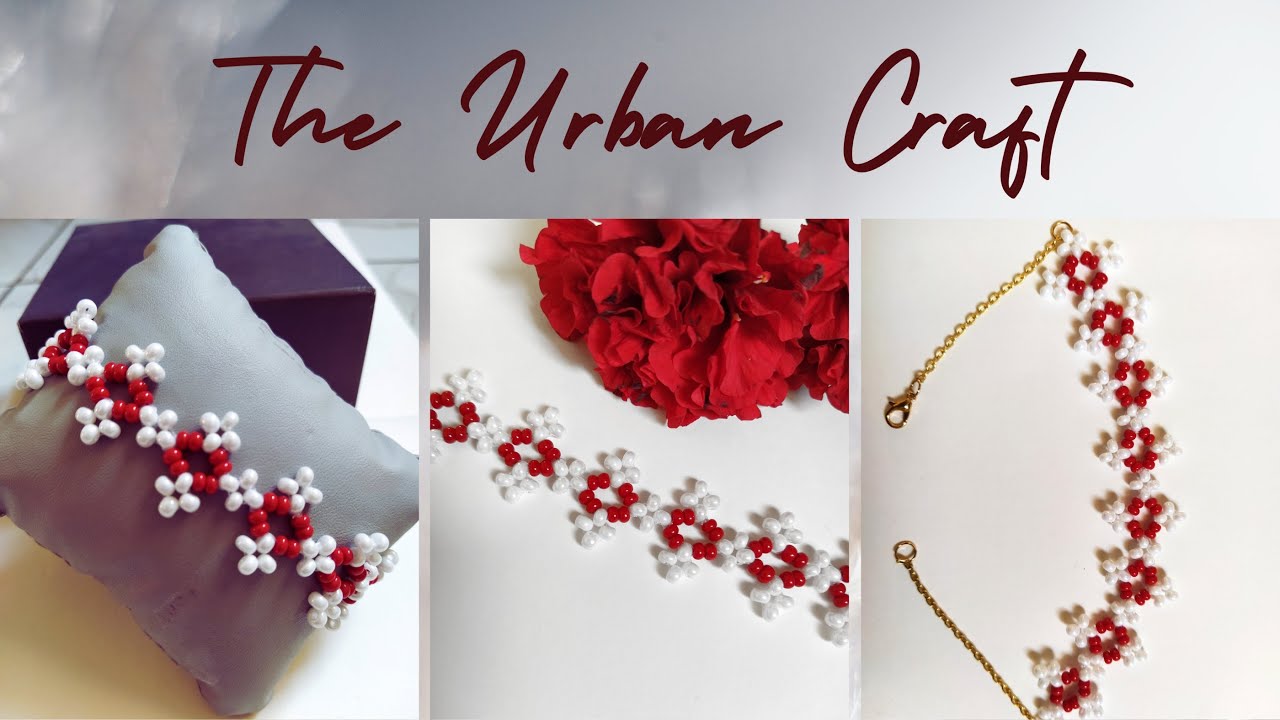 Beaded Daisy Bracelet: Seed Bead Daisy Chain Bracelet Tutorial | The ...