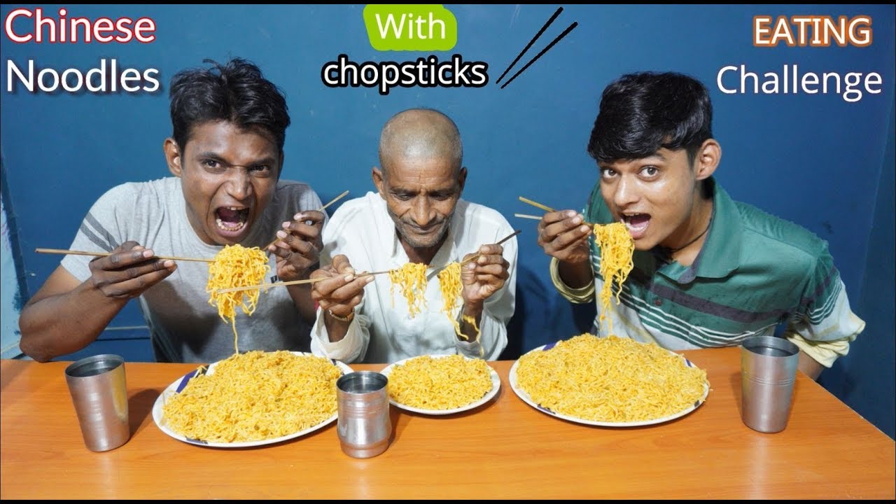 Chinese Noodles With Chopsticks Eating Challenge | Noodles Eating ...